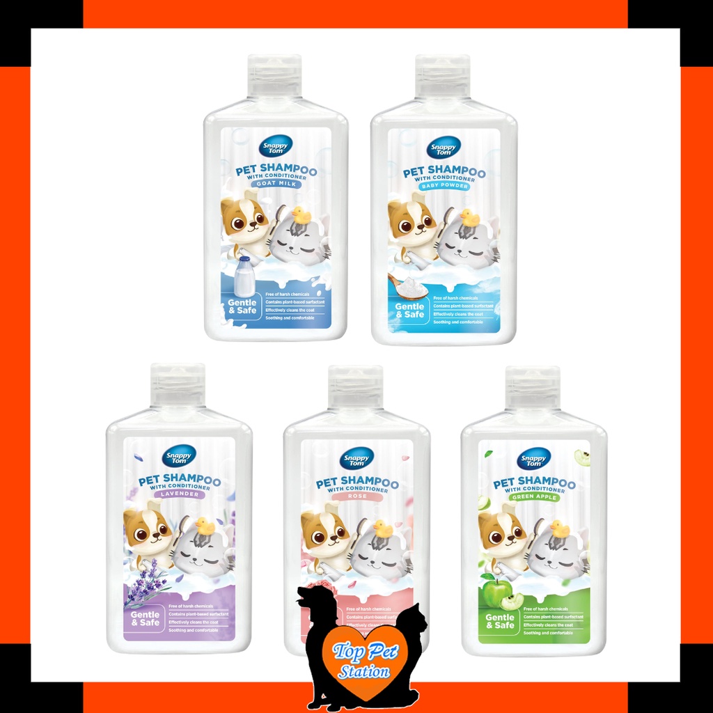 Snappy Tom Pet Dog/Cat Bath Shampoo With Conditioner 500ml | Shopee ...