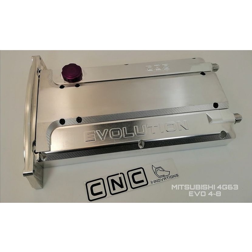 MITSUBISHI 4G63 EVO 4,5,6,7 & 8 Billet VALVE COVER WITH BREATHER AT THE ...