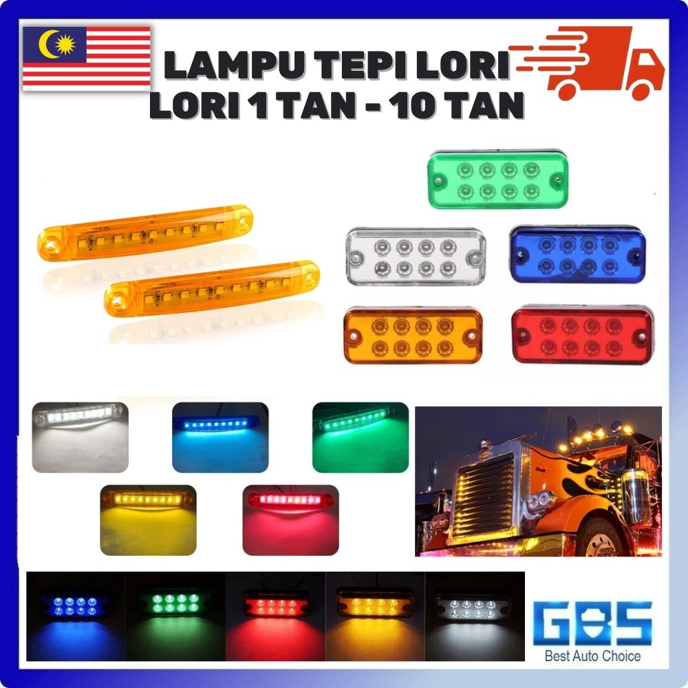 Gbs Car Led 24V Lampu Lori Tepi Side Marker Lamp 24v Aksesori Lori ...