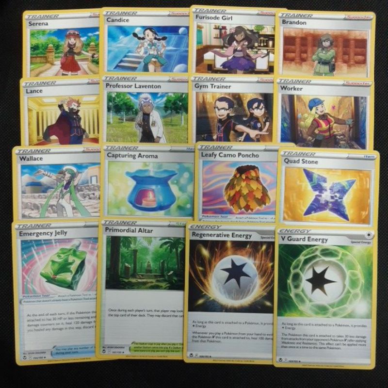 Pokemon Card TCG: Silver Tempest Trainer: Serena/ Candice/ worker ...