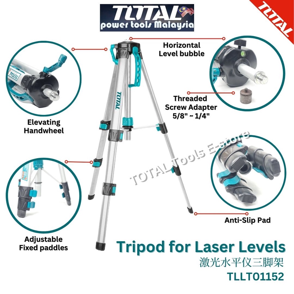 TOTAL Tripods For Laser Line suitable for Self Leveling Line Laser ...