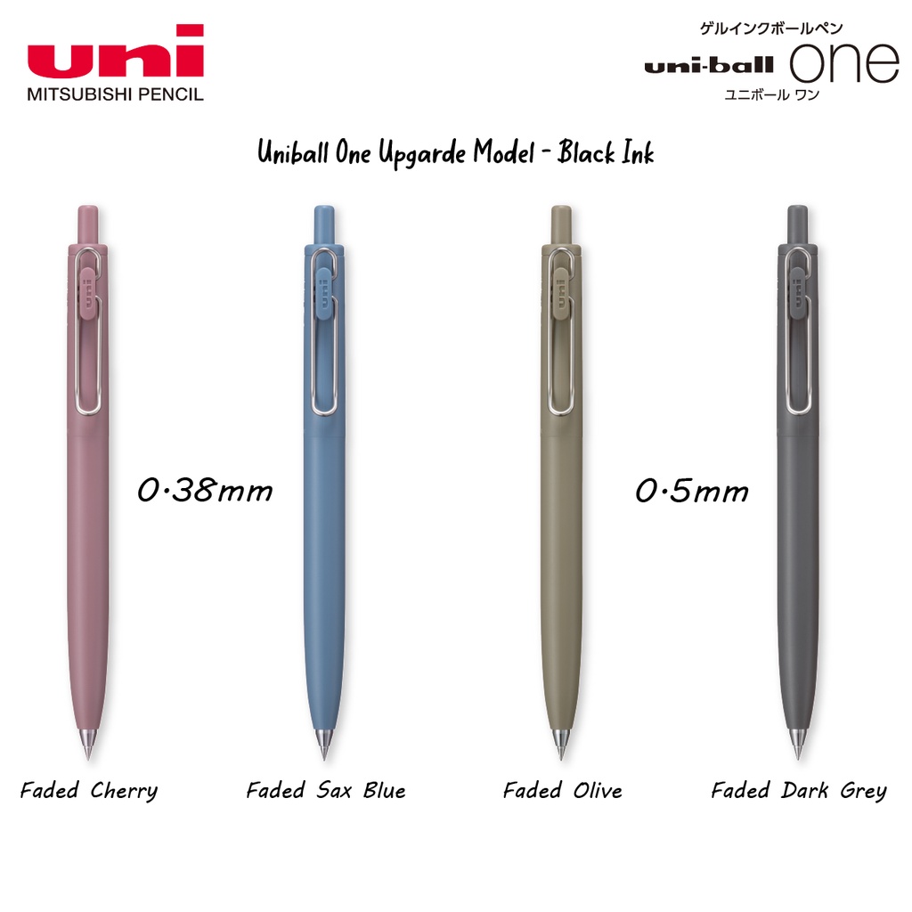 【Uni】Uni-ball One F Upgrade Model Gel Pen 0.38mm & 0.5mm UMN-SF ...