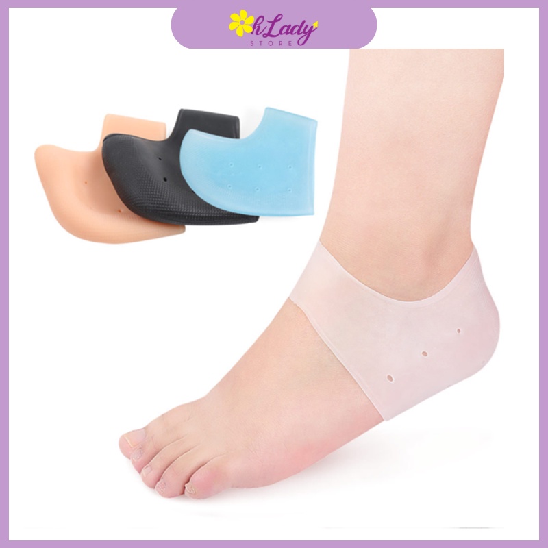 Heel Protector Pad Silicone Heel Socks Spur Cushion Plantar Fasciitis ...