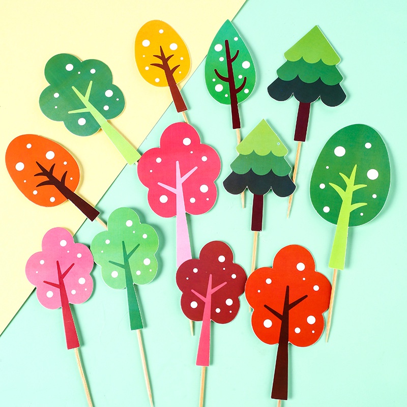 Paper Tree Cake Topper Decorations (DIY) | Shopee Malaysia