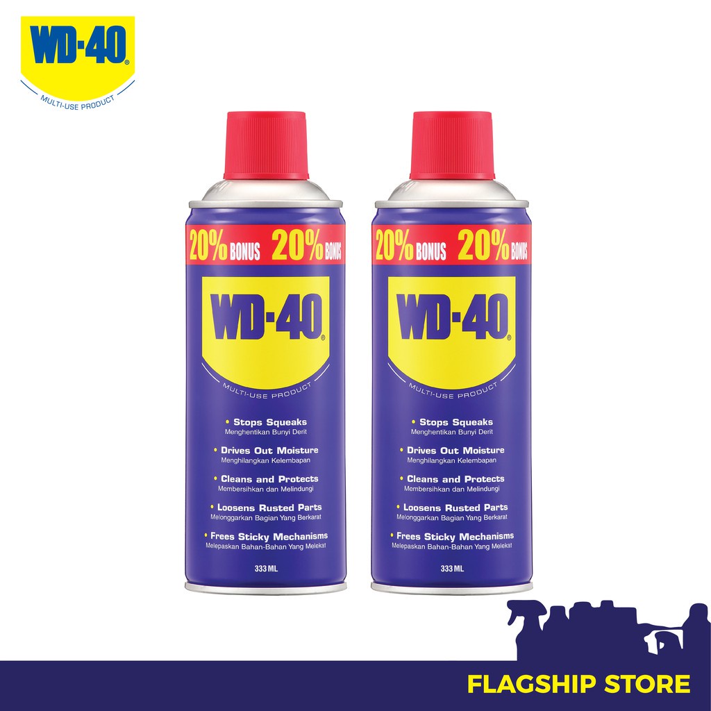 WD-40 Multi-Use Product Multi-Purpose Lubricant Twin Pack 333ml ...