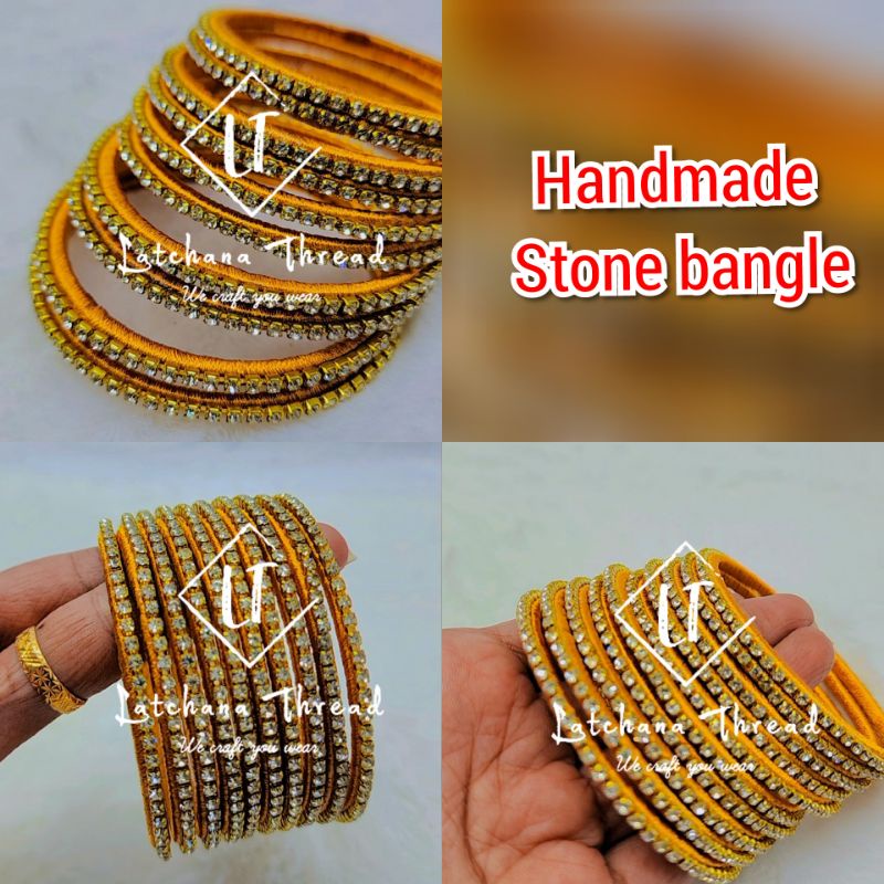 HANDMADE STONE BANGLE PIECES ( 10 pieces ) | Shopee Malaysia