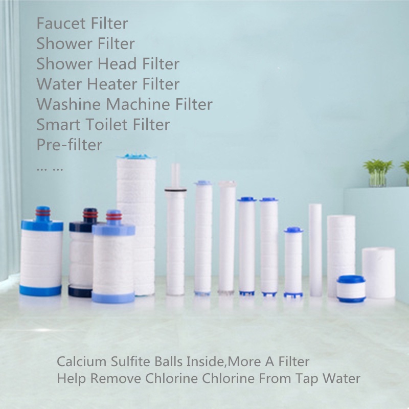 Shower Head Filter High Bathroom Pressure Shower Head Filter Showerhead Filter Refill Water ...