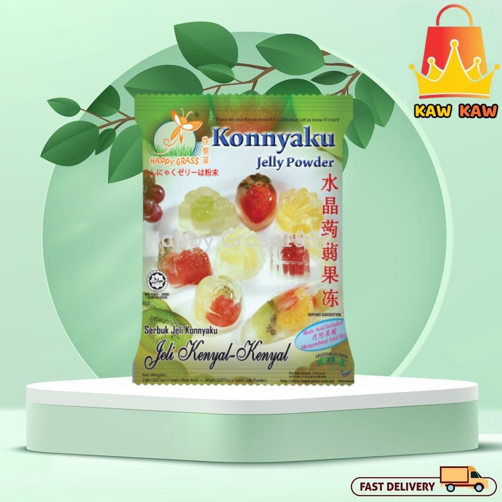 Happy grass Konyaku jelly powder 280g Original | Shopee Malaysia
