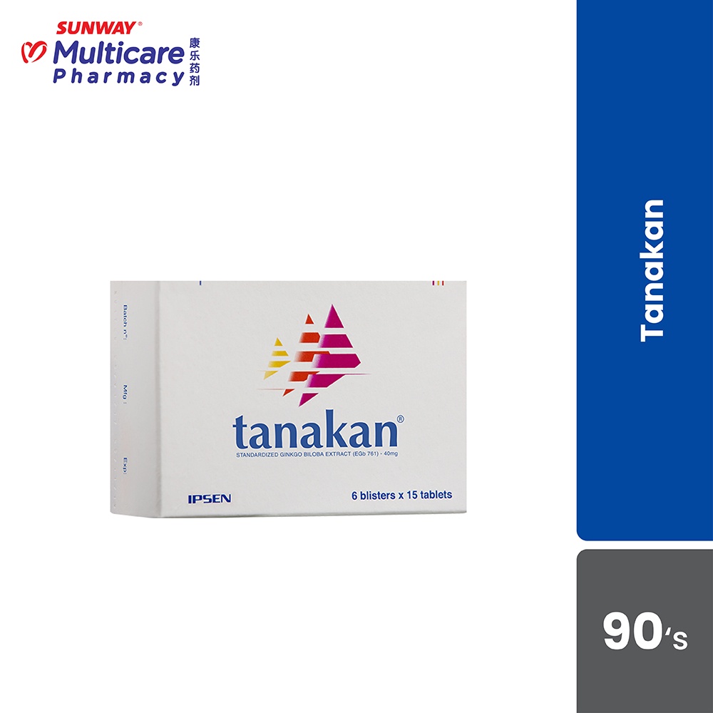 Tanakan 40mg 15 Tablets x 6 Ginkgo Biloba | Shopee Malaysia