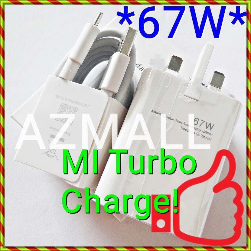 (67W Turbo Charging) 20V/3.25A Adapter Type C USB Cable for Redmi Note ...