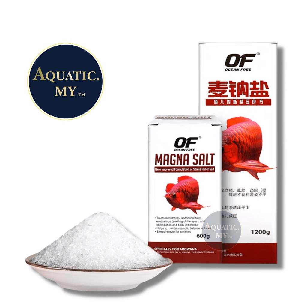 Ocean Free Magna Salt (2.4kg)Arowana Stingray /Garam Ikan Arowana Ikan ...