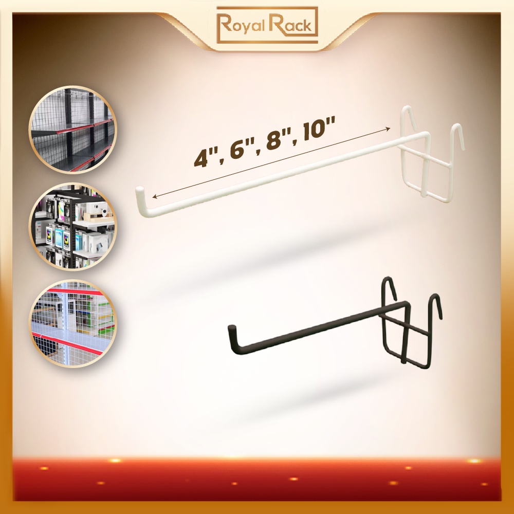 RoyalRack Netting Wire Hook for Wall Wire Mesh Gondola Wall Frame Epoxy ...
