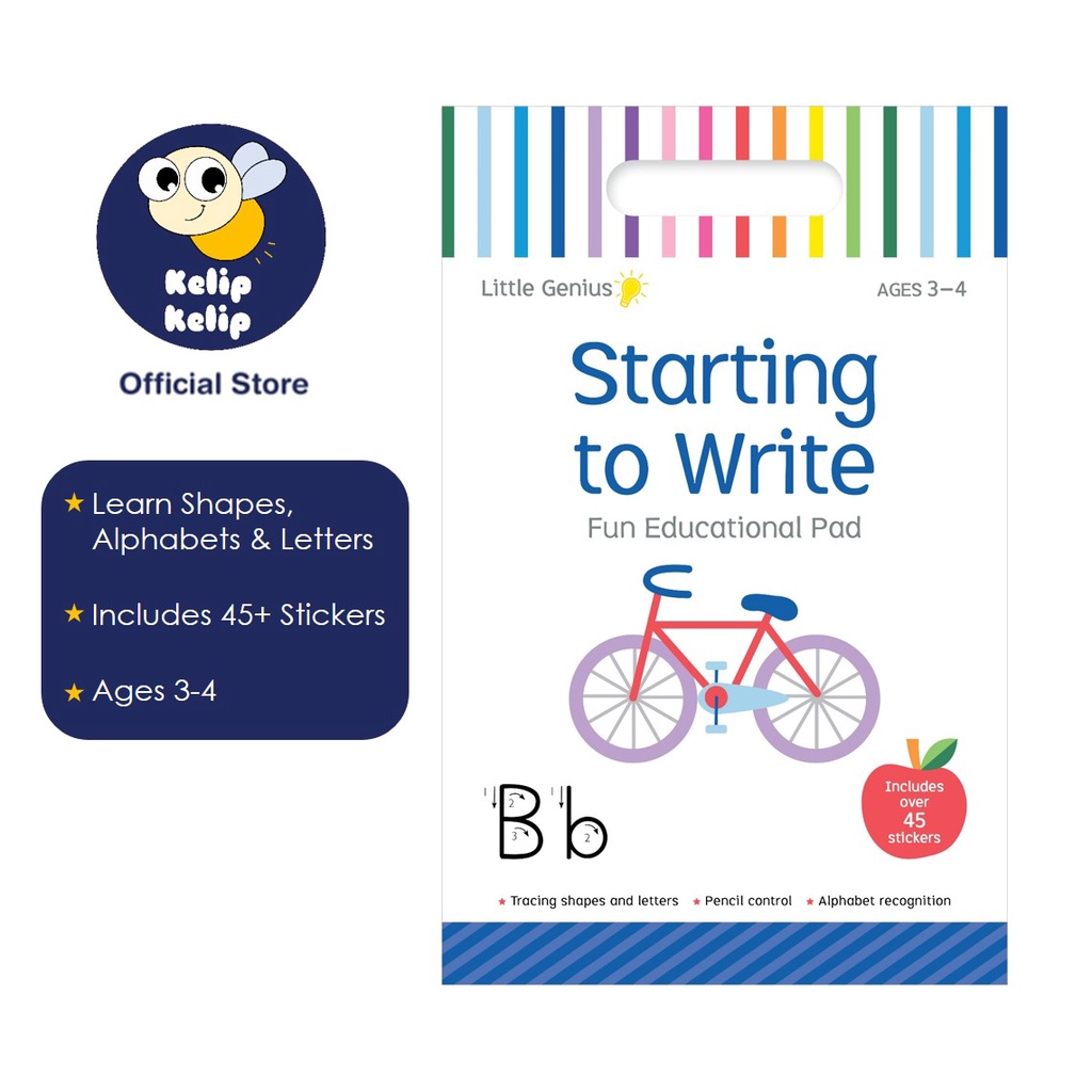 Little Genius Starting To Write (Ages 3-4) Fun Educational Book Pad For ... Little Genius Starting To Write (Ages 3-4) Fun Educational Book Pad For ...