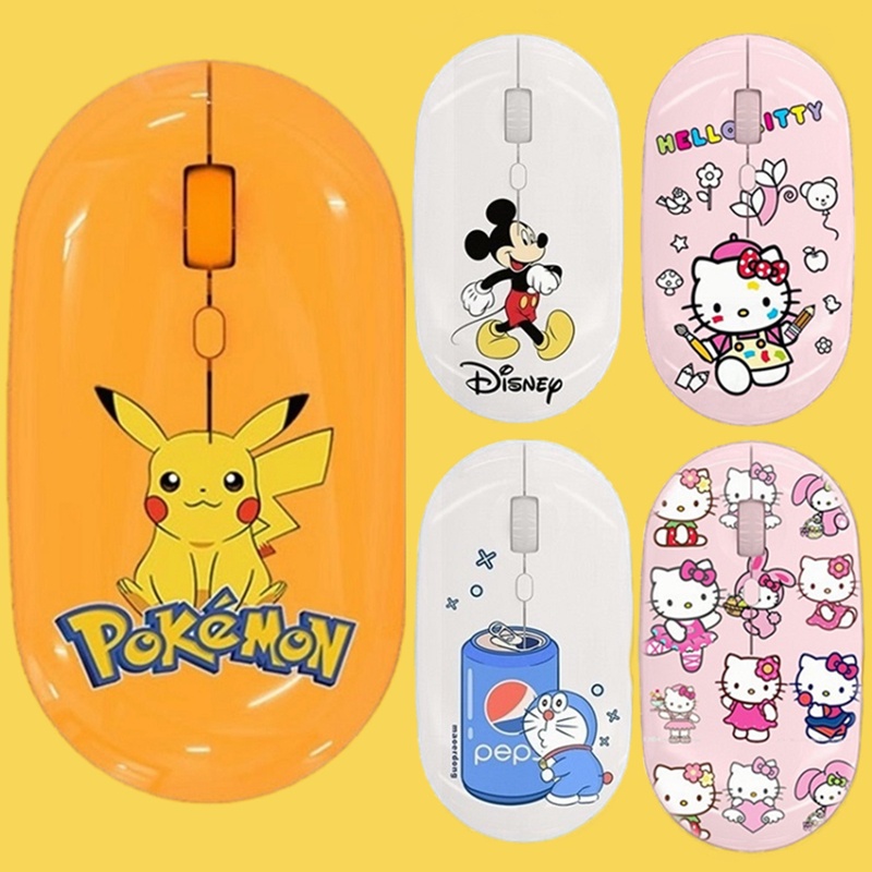 Disney Sanrio Doraemon Pokemon Pikachu Wired Wireless USB 2.4G Mouse ...