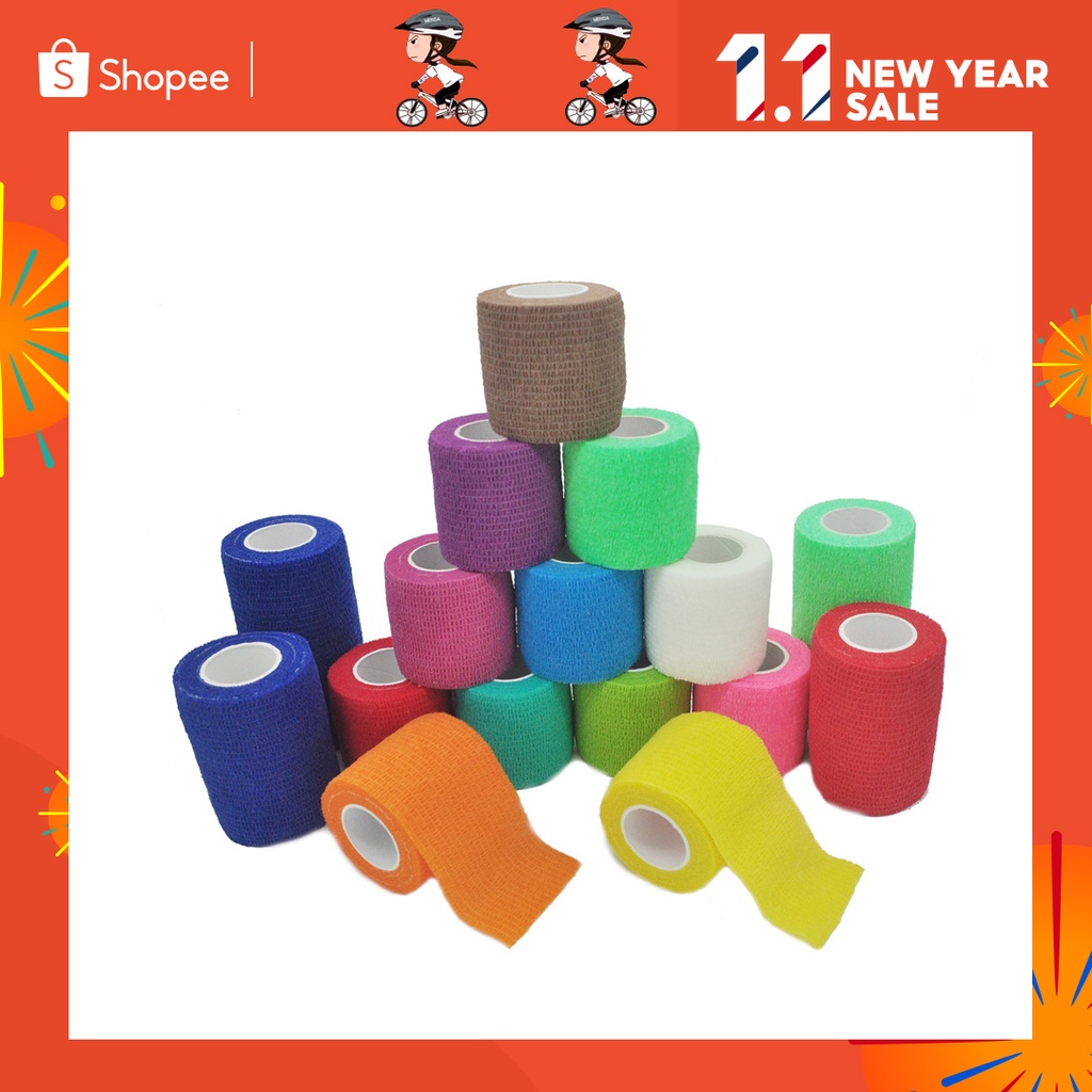 18 Colors Colorful Athletic Wrap Tape Self Adhesive Elastic Bandage ...