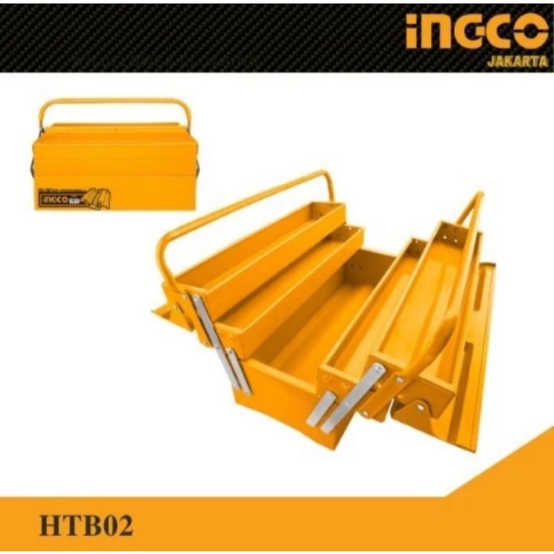 Ingco HTB02 Tool box Iron 3 Layer Tool box Tool box Stacking | Shopee ...