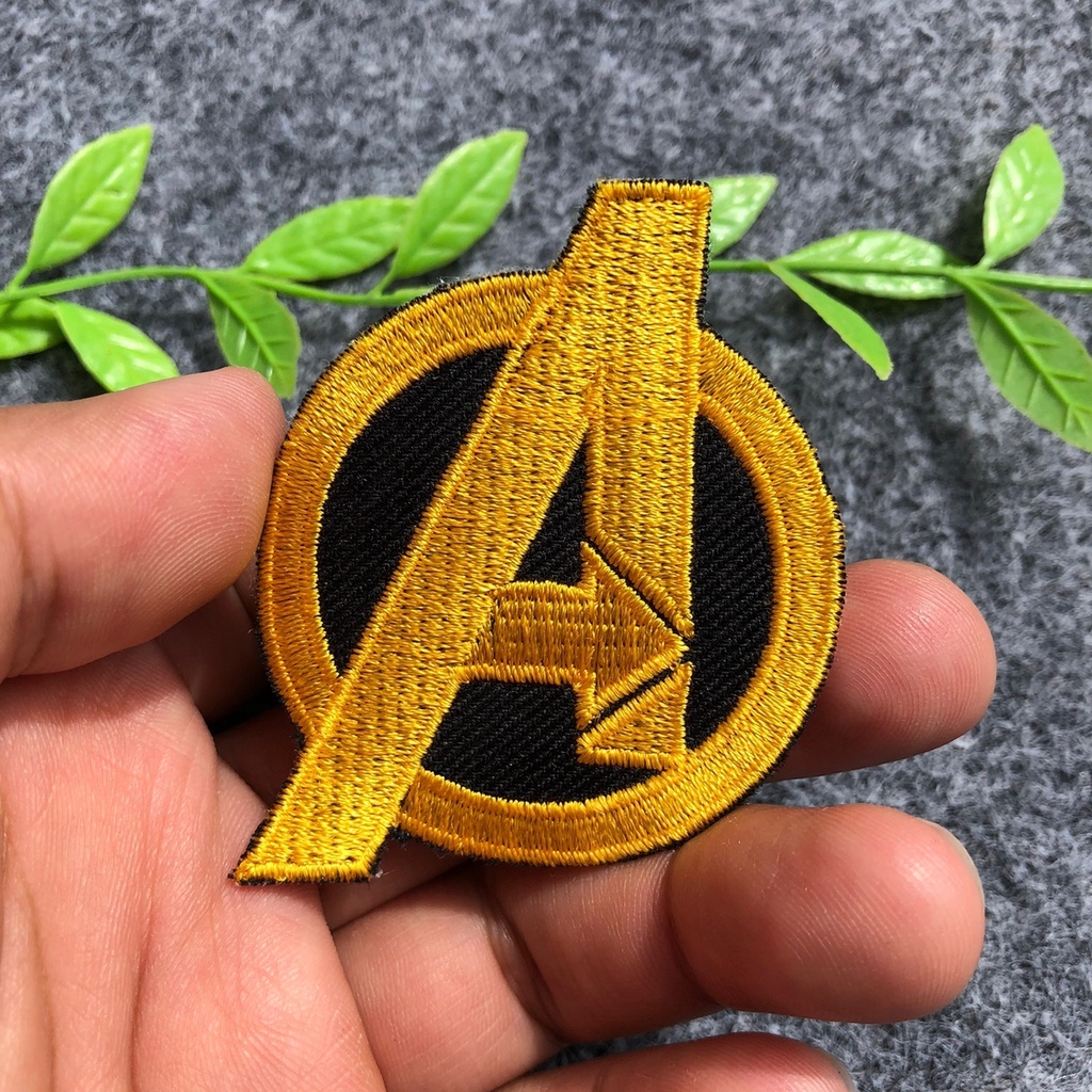 Avengers Patch The Avengers Gold Logo Marvel Superhero Team Emblem ...