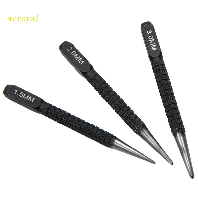 weroyal Heavy Duty Centre Punch 1/16" 5/64'' 1/9" Non-Slip Center Pin ...