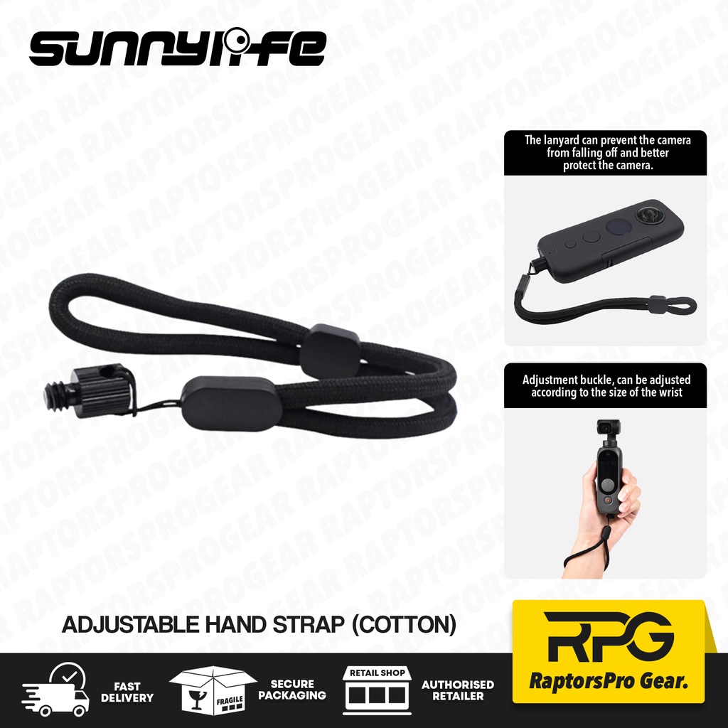 [READY STOCK] - Adjustable Hand Strap with 1/4 Adapter for Insta360 ...