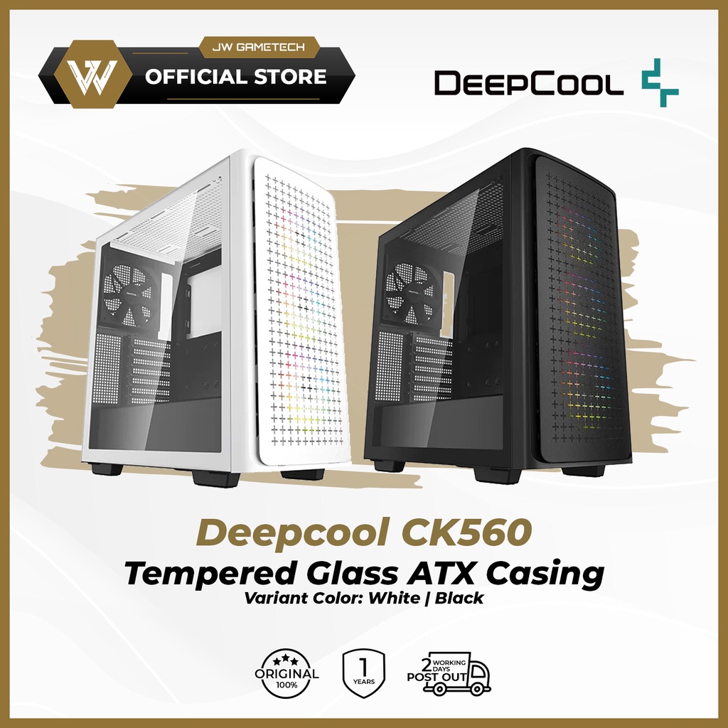 Deepcool CK560 Tempered Glass Mid-Tower ATX Casing - White | Black ...