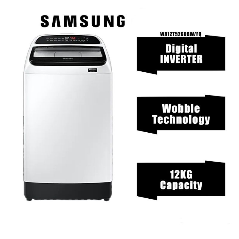 Samsung Top Load Auto Washer 12kg WA12T5260BWFQ | Shopee Malaysia