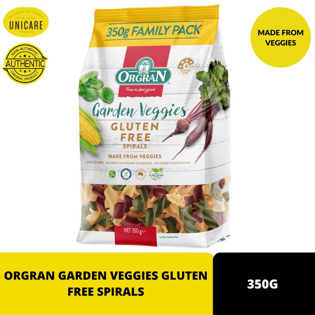 ORGRAN GARDEN VEGGIES GLUTEN FREE SPIRALS 350G | Shopee Malaysia