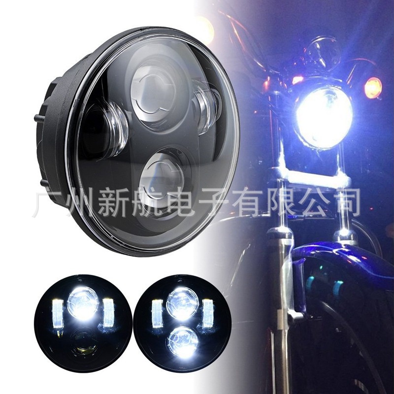 Gn125 Retro 19cm Headlight Motorcycle Headlight Iron Shell Round ...