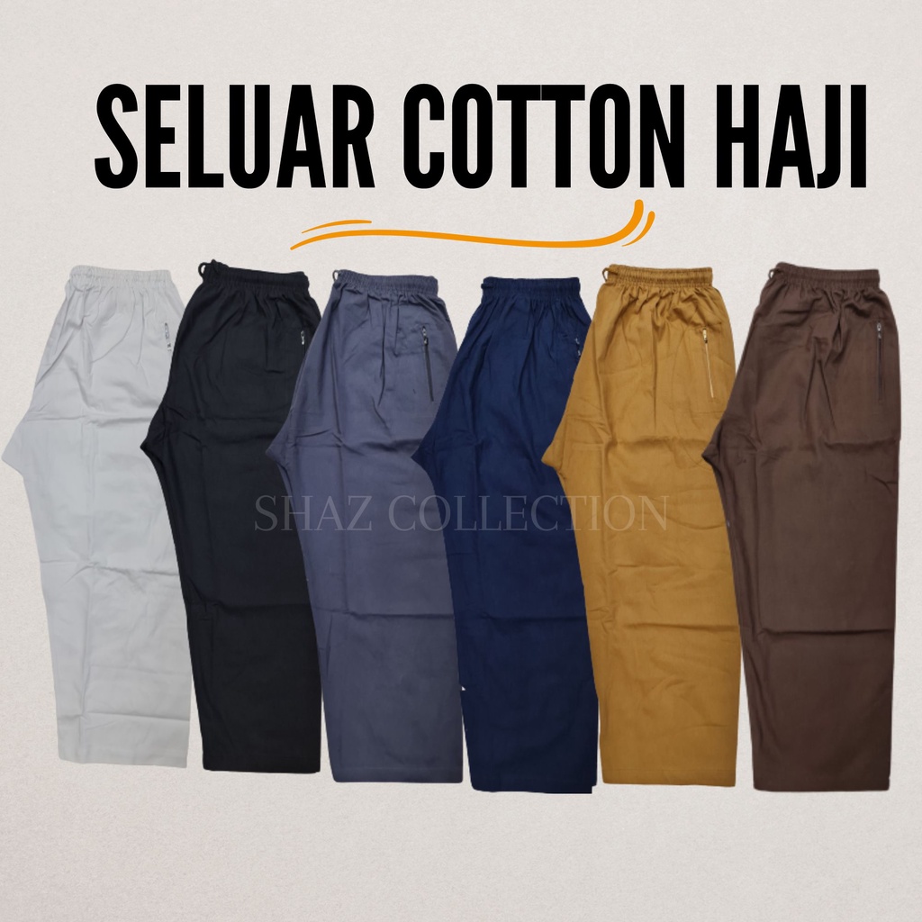 SELUAR COTTON TEBAL SUPER KAIN HAJI UMRAH LELAKI ORIGINAL | Shopee Malaysia