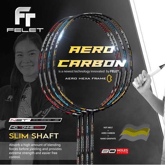 Felet Aero Carbon Pro Racquet (3U/G1)(Max 35lbs) | Shopee Malaysia