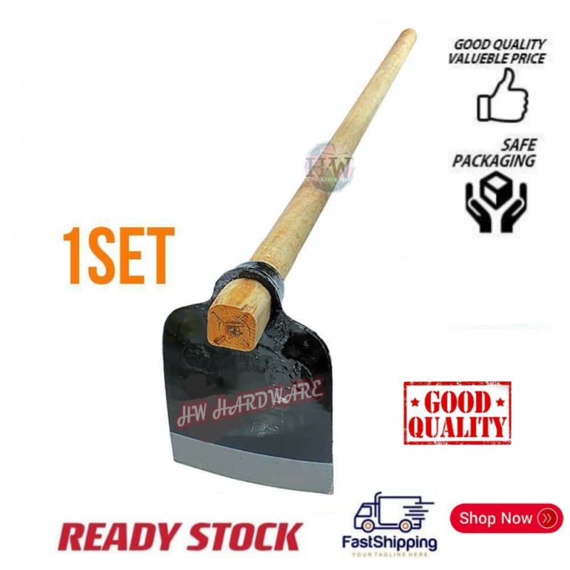 STEEL GARDEN HOE /Mata Cangkul Kebun Cap Iron bull / Grass Hoe Steel ...