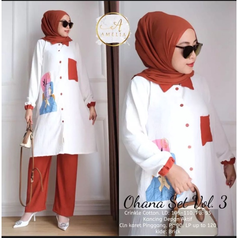 Ohana Clothes Set by Megastoreh Premium Airflow Pleated Material ...