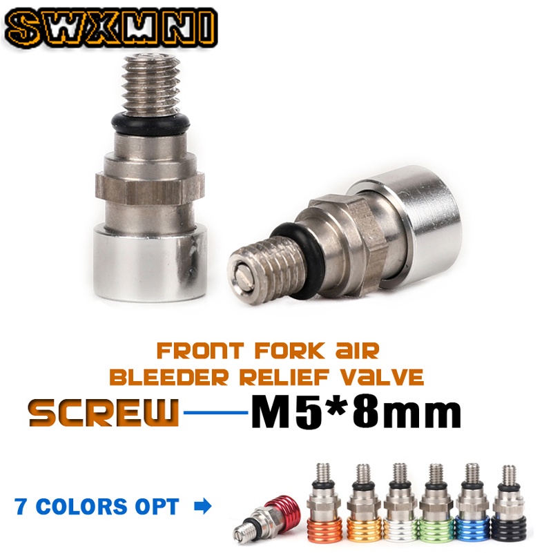 M5 Bleed Waterproof front Fork Bleeder Relief Valve Fork Relief Valve ...