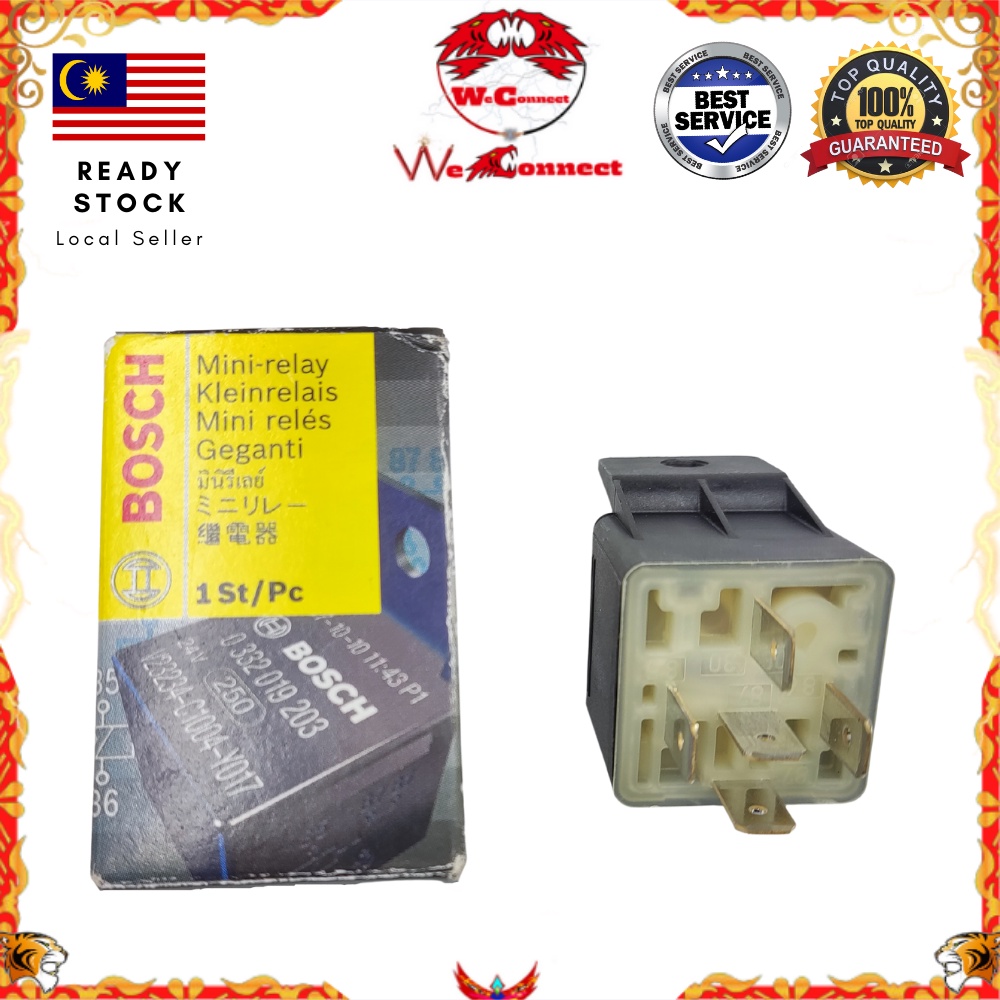 WeConnect Bosch 12V 24V Universal 5 Pin Relay 30A Car Lorry Truck Made ...