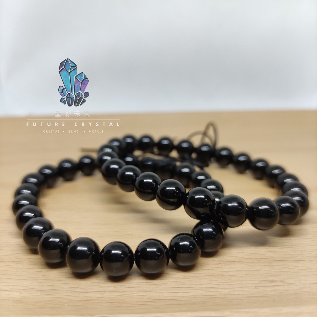 Grade AA Black Tourmaline 黑碧玺 8 / 10 /12 mm protection 辟邪挡煞 | Shopee ...