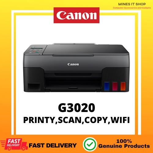 CANON G3020 3 IN 1 INKJET WITH WIFI PRINTER | Shopee Malaysia
