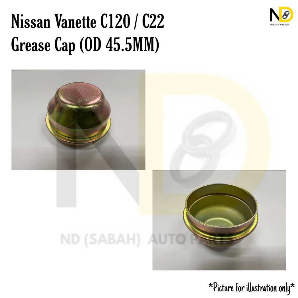 NISSAN VANETTE C120 / C22 GREASE CAP (OD 45.5MM) | Shopee Malaysia