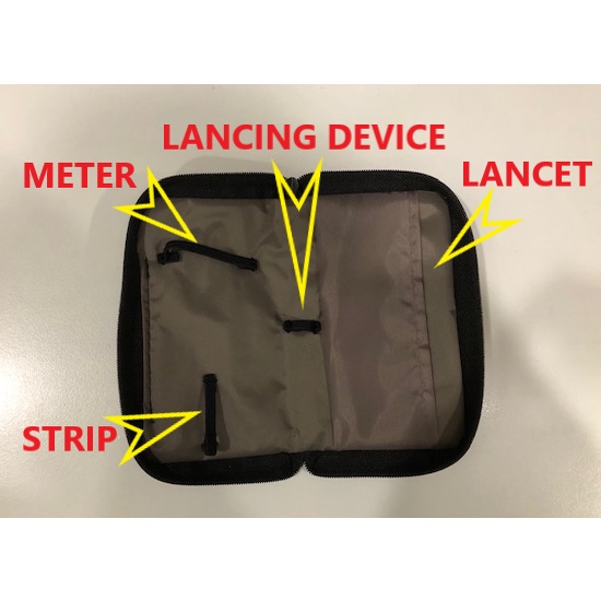 Glucose Meter Case / Glucometer Storage Pouch | Shopee Malaysia