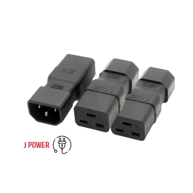 IEC320 C14 male to C19 female UPS PDU APC Server power Extension ...