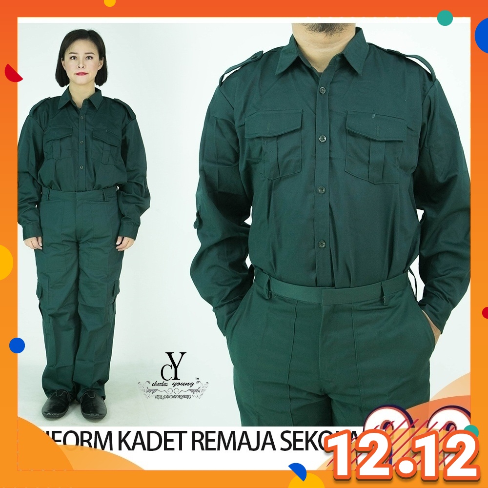 CY 2907 SCHOOL UNIFORM SHIRT KADET REMAJA SEKOLAH / KEMEJA UNIFORM ...
