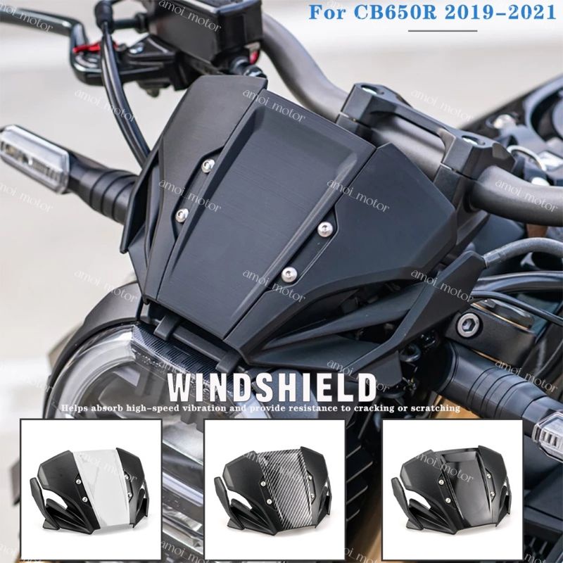 CB650R WINDSHIELD CB650R 2019 2020 2021 COWLING WINDSCREEN CB650R 15CM ...