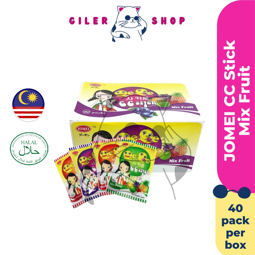 CC Stick Mix Fruit Childhood Sweets Jomei 40 packs per box | Shopee ...
