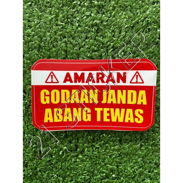 STICKER FANCY AMARAN / WARNING BIASA/CHROME ( READY STOCK ) | Shopee ...