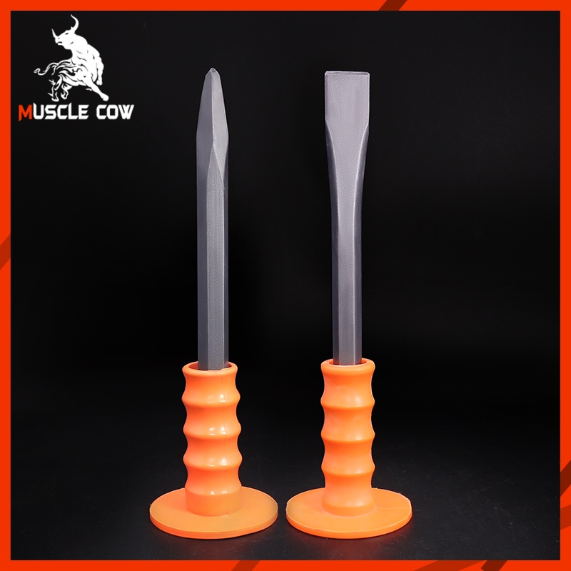 MUSCLE COW Masonry Chisel Cement Stone Construction Flat 250mm With ...