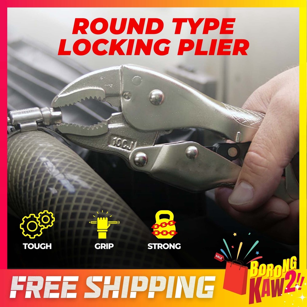 Round Type Locking Plier High Quality Heavy Duty Multifunction Plier 7 ...