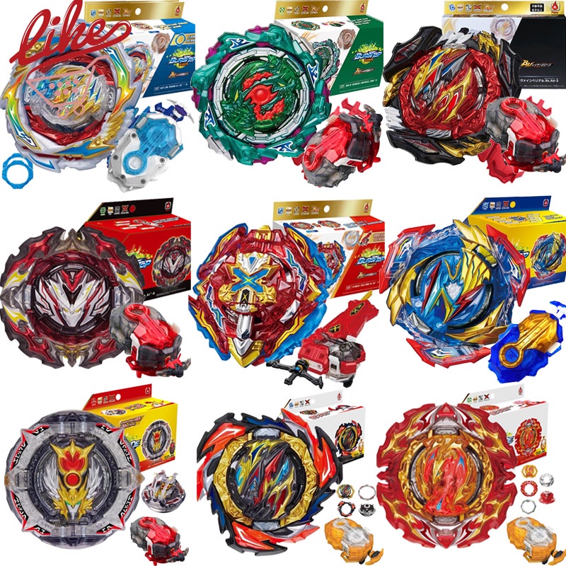 DB Beyblade Burst Box Set with B-184 LR Two Way String Launcher Metal Alloy Spinning Top ...
