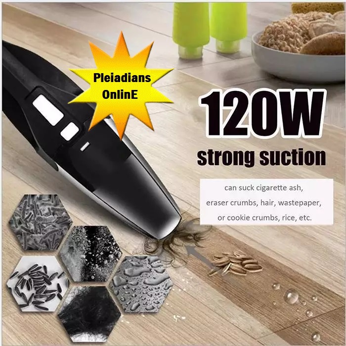 HOMIEE120W 12V Car Vacuum Cleaner Handheld Super Suction Wet And Dry ...