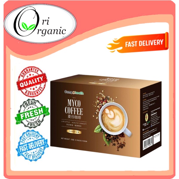 【HALAL】 COMPO MYCO COFFEE COLUMBIA ORIGINAL Exp 5/2025 麦谷咖啡 (25G X 12 ...