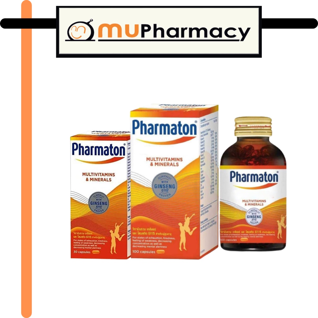 Pharmaton Multivitamin Capsules with Selenium + Ginseng (30's/100's/100's+30's) | Shopee Malaysia