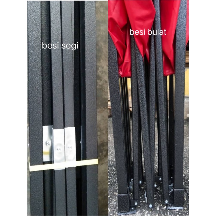 RANGKA KHEMAH 10X10 FT/ 3MX3M BESI BULAT DAN BESI SEGI | Shopee Malaysia