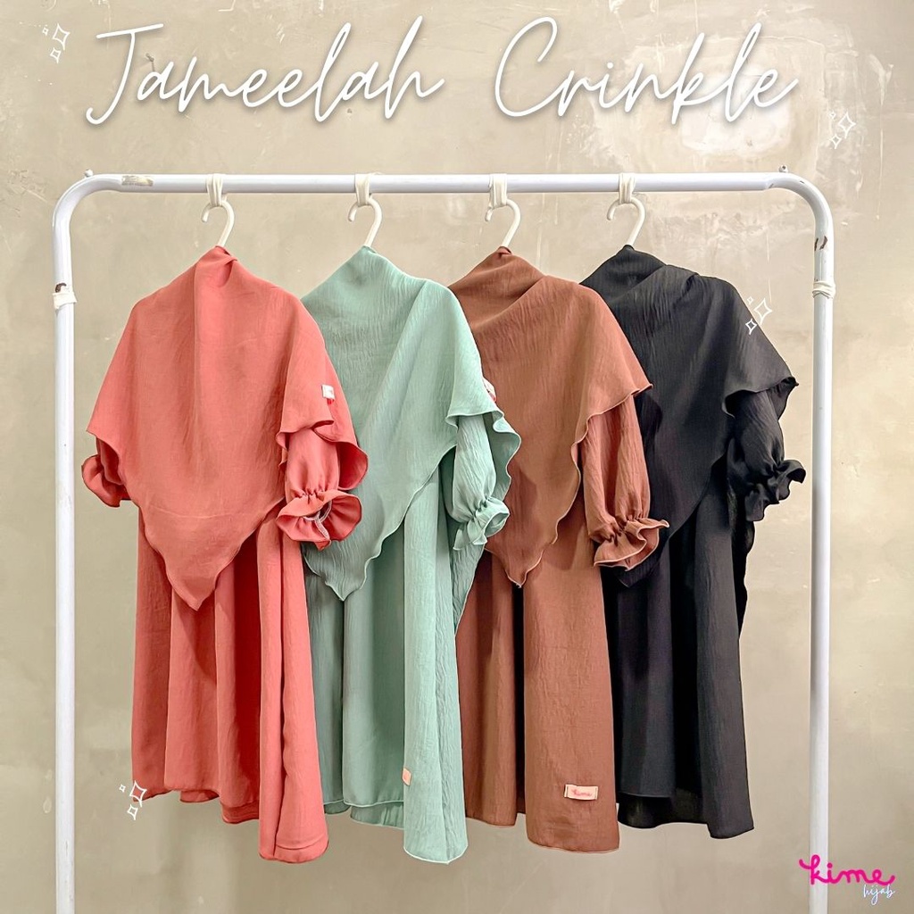 Kimehijab Jameelah Set Of Crinkle Series Children part 2 | Shopee Malaysia